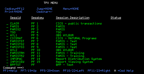 Log On and Off of FAMIS