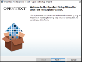 Installing OpenText HostExplorer to Connect to FAMIS