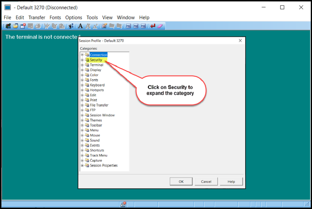 FAMIS Production-Creating a New FAMIS Connection Profile